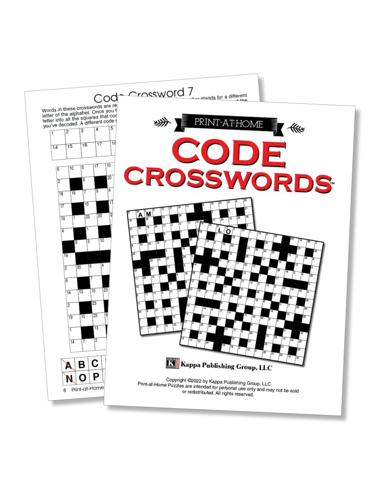 Print-at-Home Code Crosswords – Kappa Puzzles