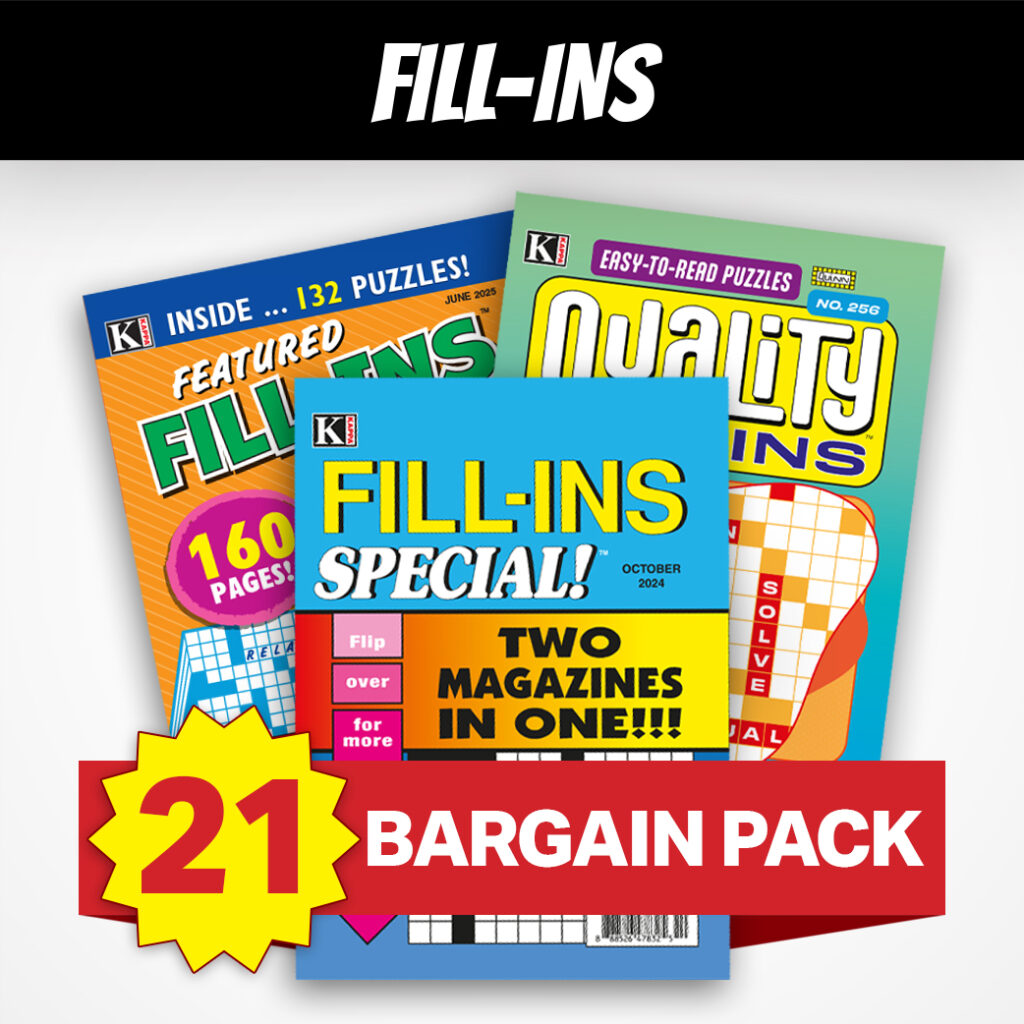 21 Word Search Magazines – Kappa Puzzles